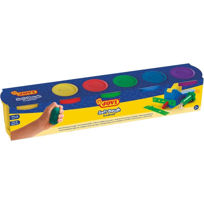 Pâte à modeler - Texture douce - Enfant - Dès 2 ans - 10 pots - Jovi ...
