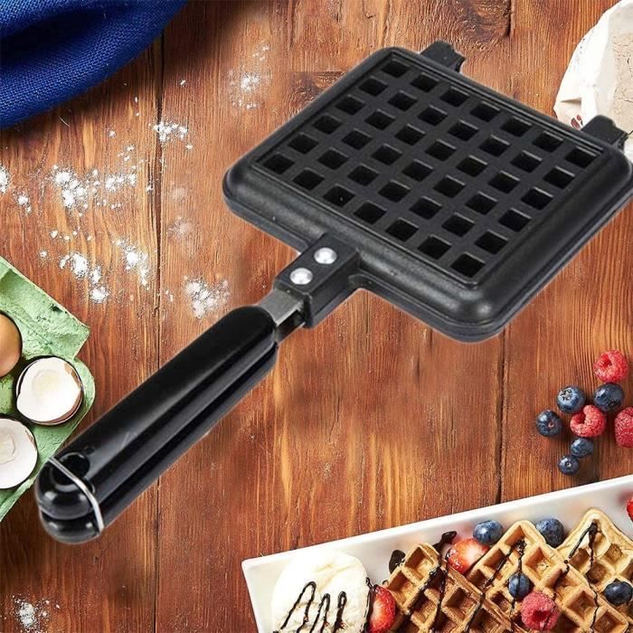 Double Tete Gaufrier Moule a Gaufres en Aluminium - Machine a Gauffre ...