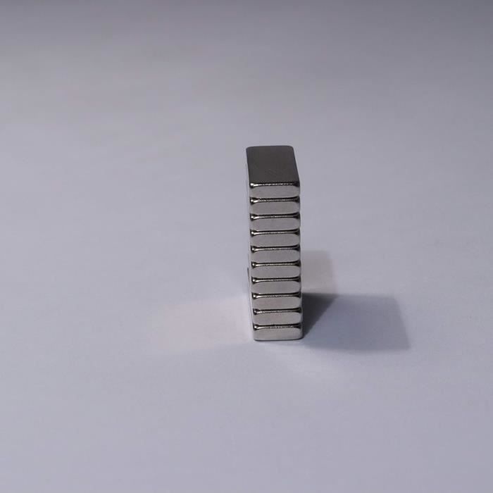 Lot de 20 mini aimants en néodyme - 16 x 6 x 2 mm - Pour tableau ...