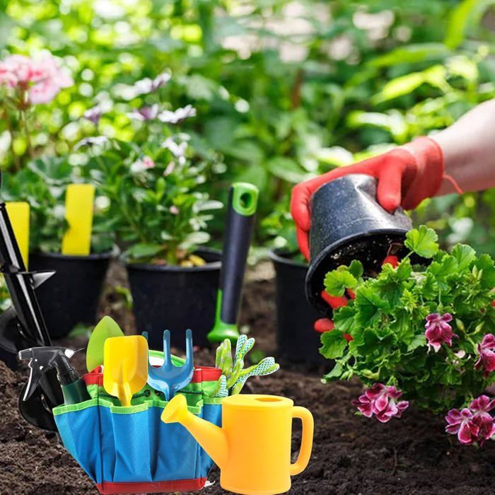 Lot de 23 Outils de Jardinage pour Enfants - Kit Jouets avec Arrosoir ...