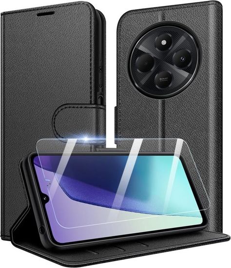 TECHTA Coque pour Xiaomi Redmi 14C, [Fermeture Magnetique à Rabat ...