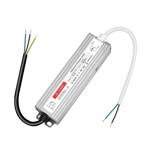 Transformateur 220V 12V LED 60W, alimentation 12v 60w 5A, led driver 12v étanche IP67, Transfo ...
