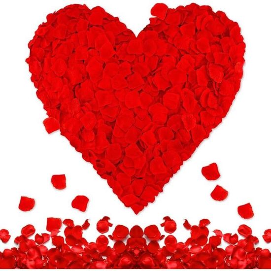 Lot De 3500 Pétales De Rose Rouges, Pétales De Rose Artificiels, Saint ...