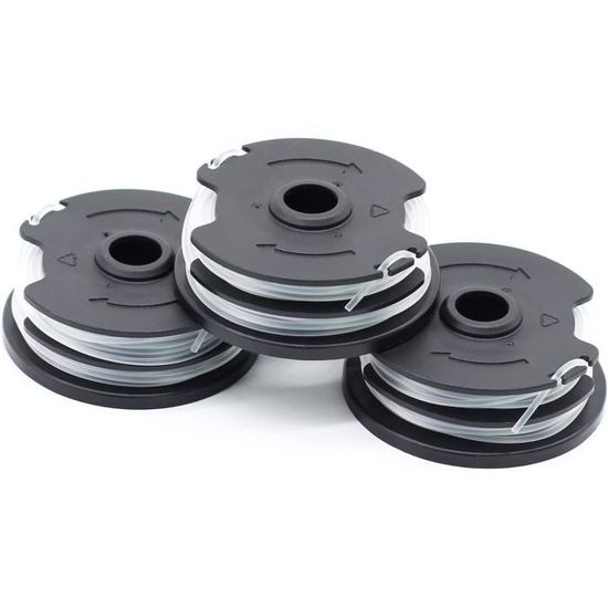 Lot de 3 bobines de fil de rechange pour coupe-bordure sans fil LIDL Parkside PRTA 20-Li A1, B2 ...