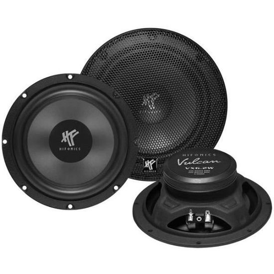 Subwoofer 16.5 cm - HIFONICS - VX6.2W - Filaire - Noir - Puissance ...