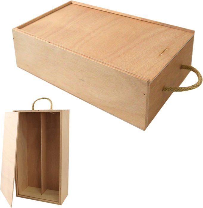 Espirito Rebelde Boîte Caisse à Vin en Bois 185x100x345 mm (2 ...