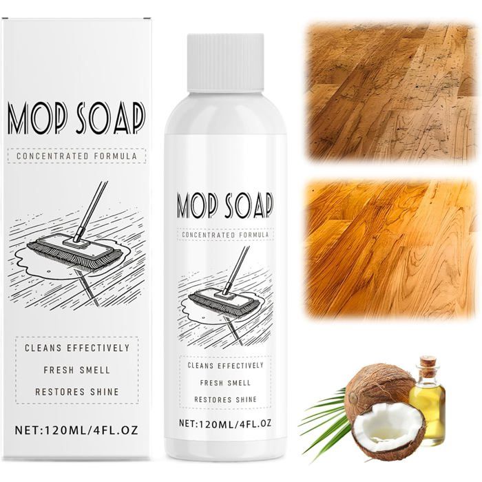 Mop Soap For Floor Cleaning, New Highly Scented Mop Soap, Multi-purpose ...