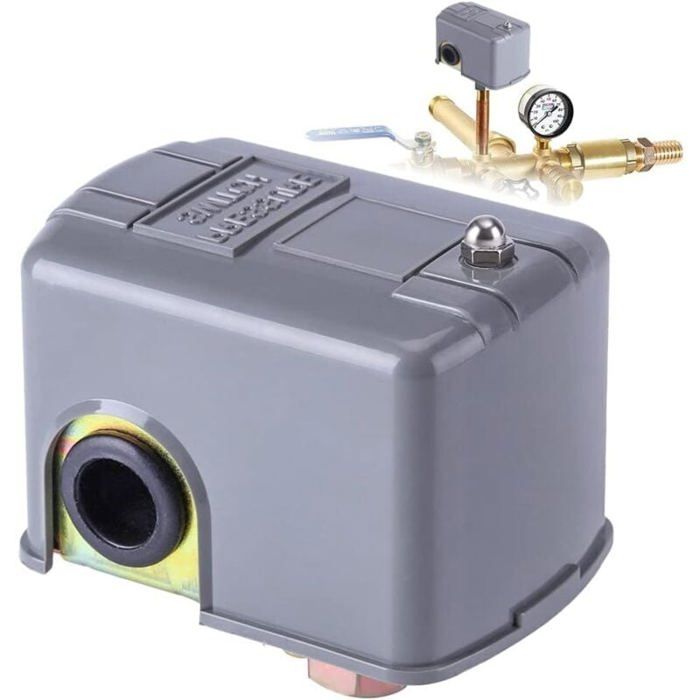 Pressostat pompe 40–60 PSI, 110–230V, auto-amorçante, réglable, jardin ...