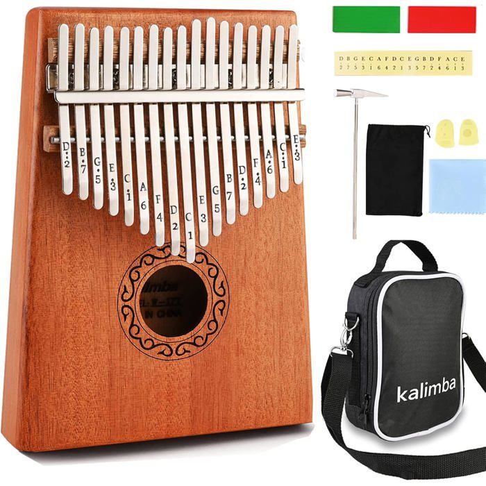 Nabance Kalimba 17 Clés Pouce P avec instructions d'étude, Tuning ...
