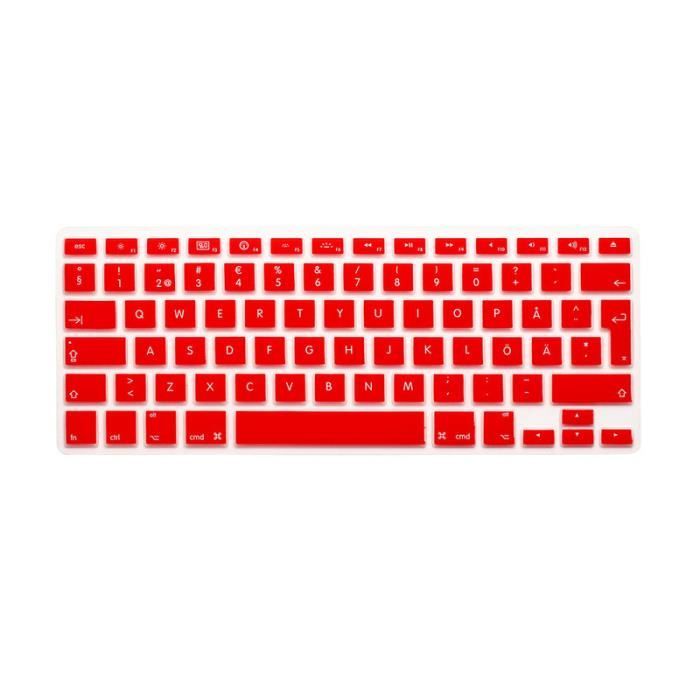 Rouge-Swedish letter Silicone EU-UK Keyboard Cover Skin Protector ...