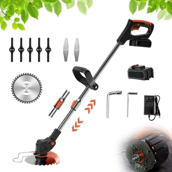 Rotofil Electrique Coupe-Bordures Débroussailleuse sans Fil avec 3 Types de Lame de Scie et avec ...