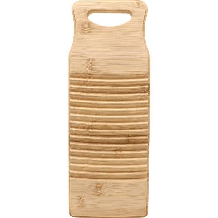 S - As Shown - TOPBATHY Planche à laver en bois de bambou, planche à ...