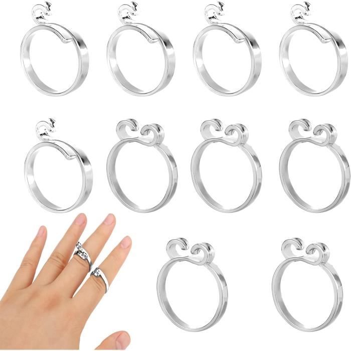 10pcs Anneau de Crochet, Réglable Boucle de Tricot Anneau de Tension de ...