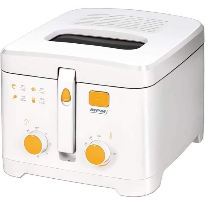 MFR-08 Friteuse Électrique Compacte, Cuvette Antiadhésive, 2,5 Litre ...