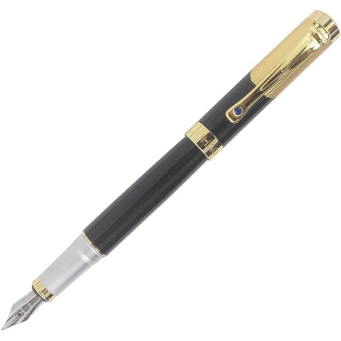 Stylo-Plume Classique Stylo À Plomb Moyen Avec Saphir - Noir[u5316 ...