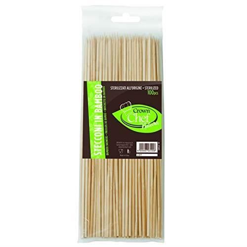 100 Piques 25 Bambou Biodégradables Diamètre 3 Mm Brochettes ...