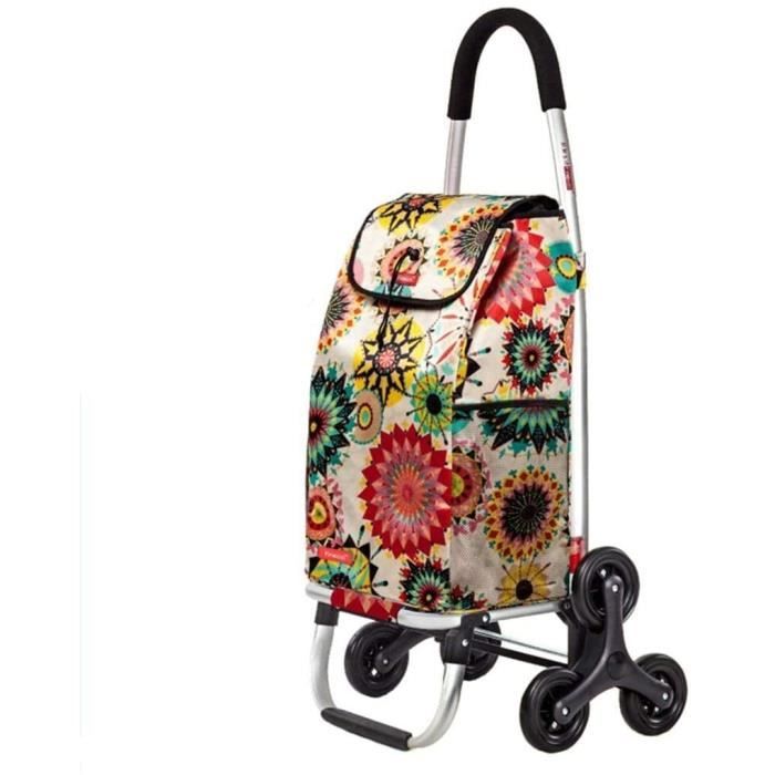 Caddie de Courses Chariot de Courses Voiture Caddy Panier Alimentaire ...