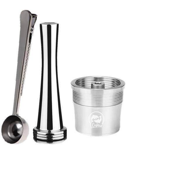 Porte capsules,Pilon de filtre à café réutilisable en acier inoxydable ...