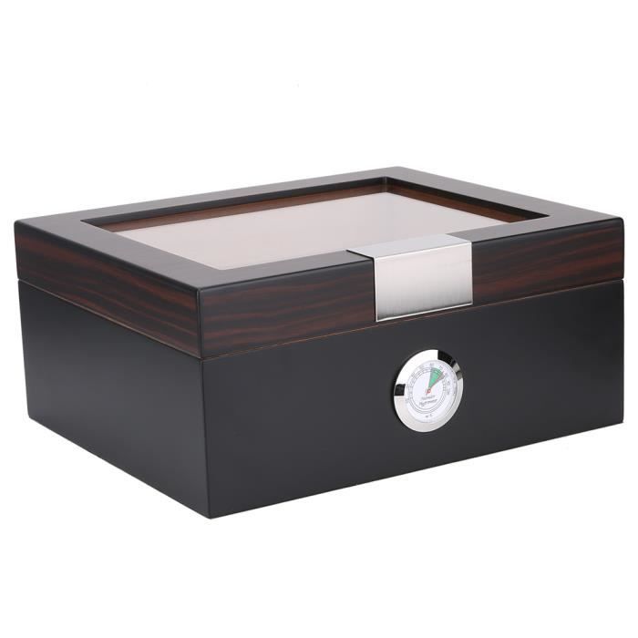 Boîte à cigares, cèdre bois bureau cigare humidificateur portable ...