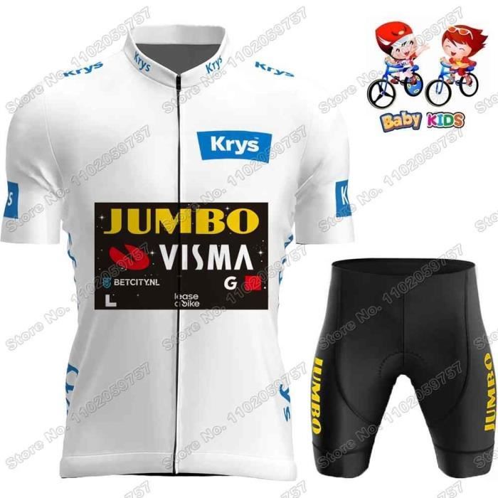 Maillot de Cyclisme Jumbo Visma 2023 France TDF pour enfants, Tenue de ...