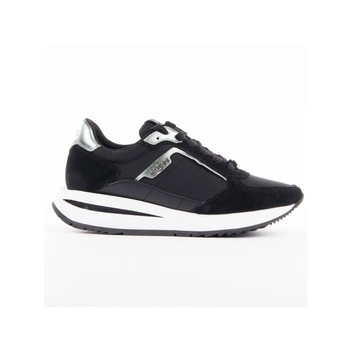 Basket - Guess - Femme - Calebb - Noir - Synthétique Noir - Cdiscount ...