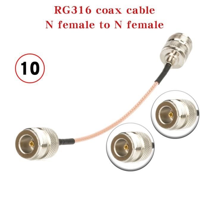 Câble coaxial RG316,connecteur mâle femelle vers SMA mâle femelle,câble ...