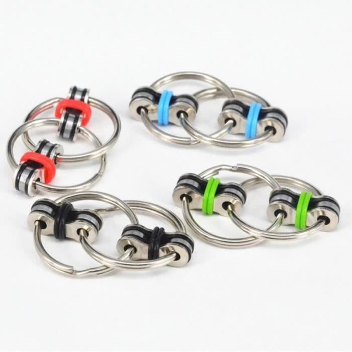 Chain Fidget Toy Hand Spinner Porte-clés Jouets sensoriels Stress ...