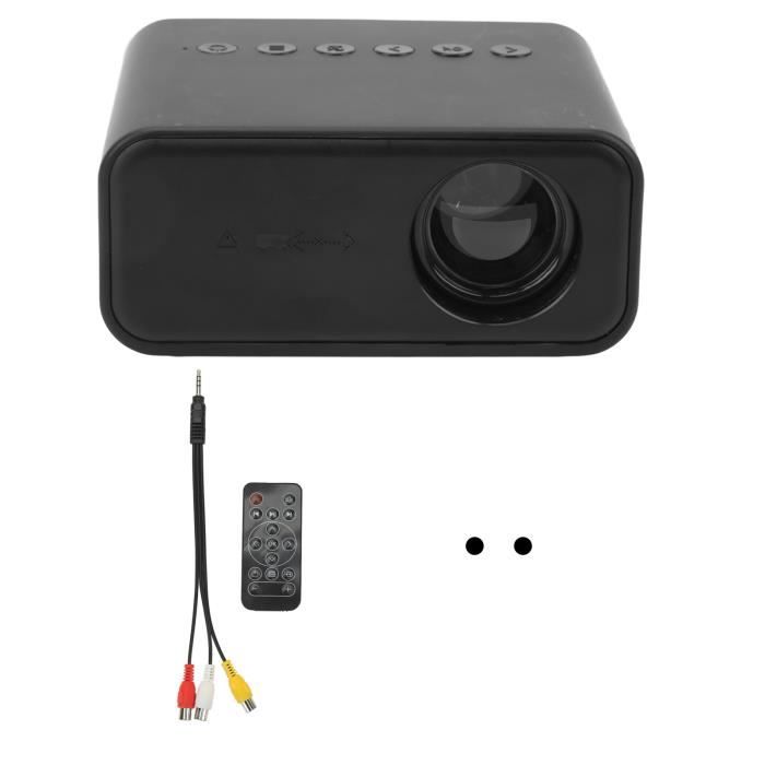 Mini Projecteur Noir 1920x1080 Télécommande Haut-parleur intégré ...