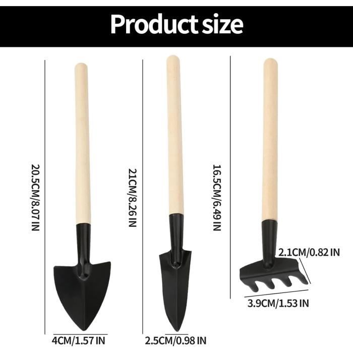 Ensemble Mini Outils de Jardinage 3 pièces Outils Jardinage Pelle ...