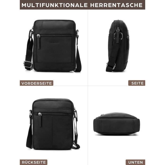 Pochette Homme Bandoulière Cuir - Veritable Petit,Vintage Shoulder Bag ...