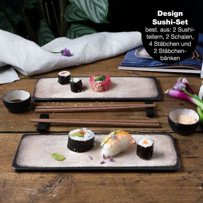 Moritz & Moritz Service à sushi pour 2 personnes - 10 pièces - Set de ...