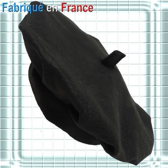 Beret Basque Noir - Chapeau pour déguisement ou défilé de conscrits ...
