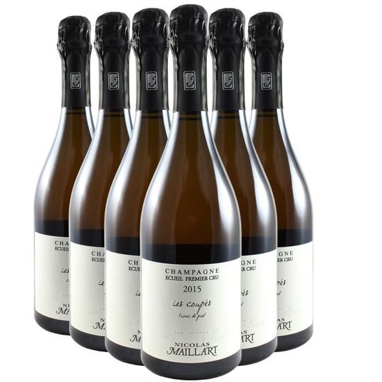 Champagne Premier Cru Les Francs de Pied Brut Blanc 2015 - Lot de ...