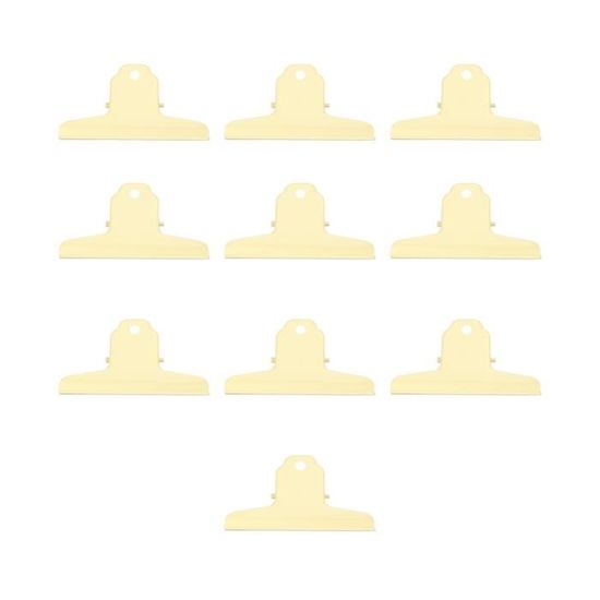 QID-Clip de reliure en métal 10 Pcs Lettre Clips, Petit Taureau ...