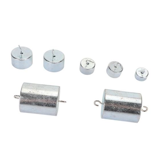 Duokon poids à double crochet chromé Ensemble de Poids à Double Crochet ...