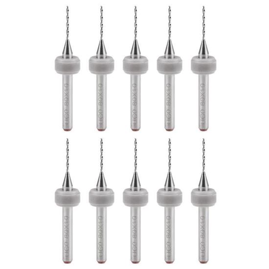 Foret - SOURCING MAP - Carbure Tungstène - 0.8mm - 10Pcs - Outil CNC ...
