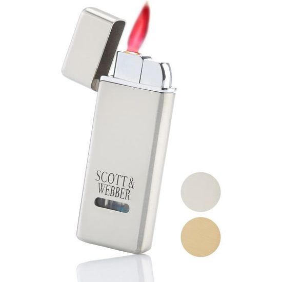 Briquet Tempête Gaz Avec Flamme Jet - Briquet En Métal Rechargeable ...