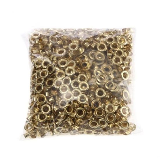 RIVET,Laiton-6mm--Œillet en laiton avec rondelle de 6mm, 1000 pièces ...