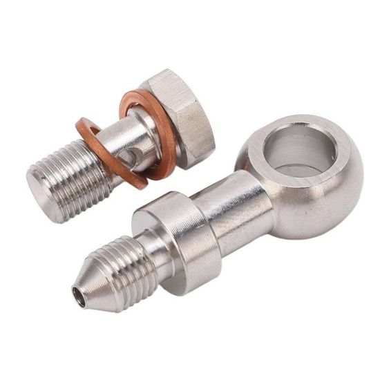 RAN raccord de boulon banjo Kit de boulon Banjo M10x1.0 Kit de rondelle de barbe de tuyau en ...