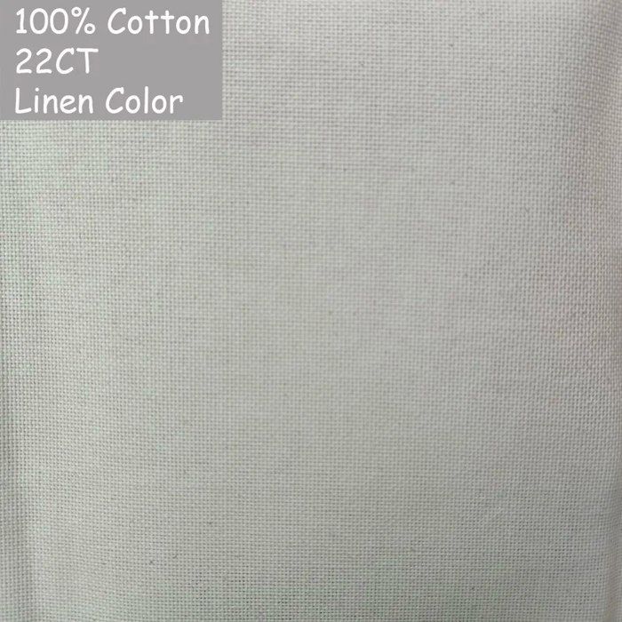 Support à broder,coton Evenweave 32CT 28CT 25CT 22CT Point De Croix Broderie Toile Tissu Tissu ...