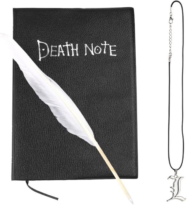 Cahier Death Note, Anime Thème Death Note avec Collier et Stylo en ...