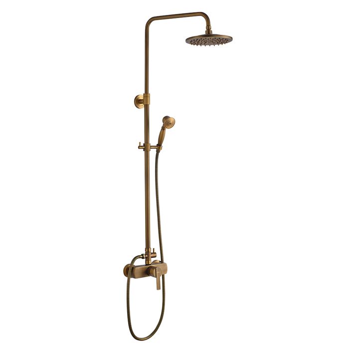 Colonne de douche - Auralum - Retro - Vieux-bronze - 2 Fonctions ...