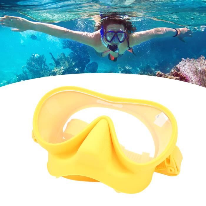 Masque de plongée anti - buée trempé verre snorkeling masque de plongée ...