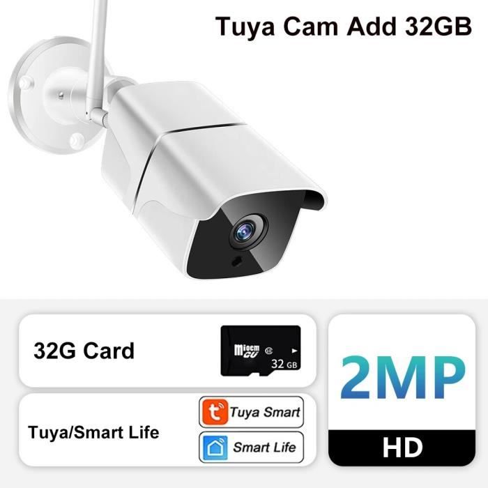 Tuya Bullet-Caméra de surveillance extérieure IP WiFi HD 120 p ...