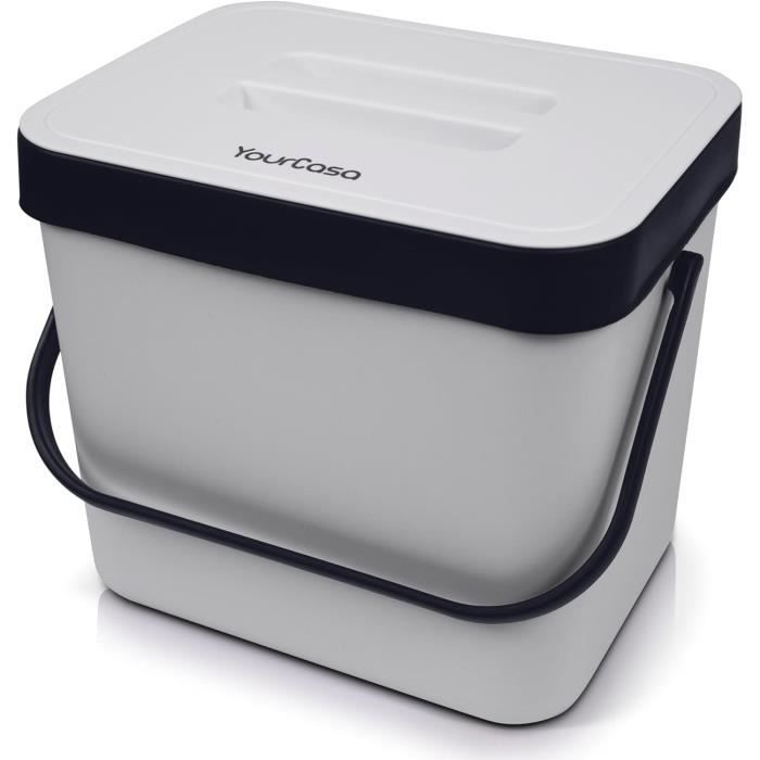 ® Composteur Cuisine 7L Avec Support Et Tamis - Poubelles À Compost ...