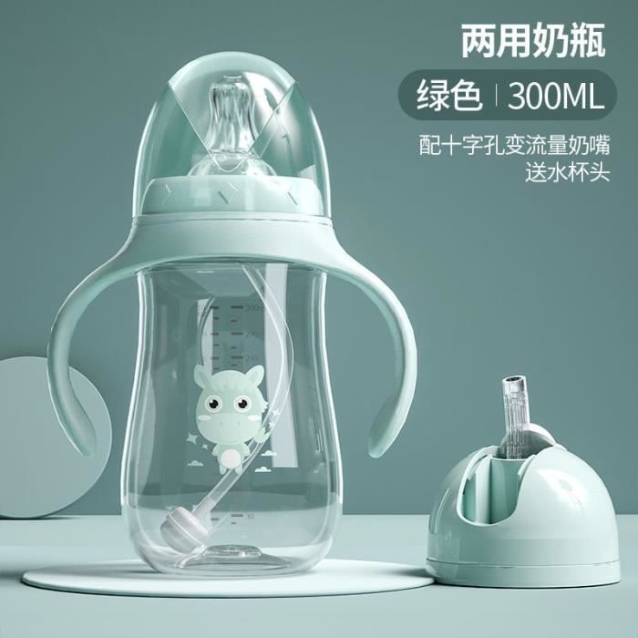 Colorer 300 ml d'eau et de lait Biberons en paille pour bébé sans BPA ...