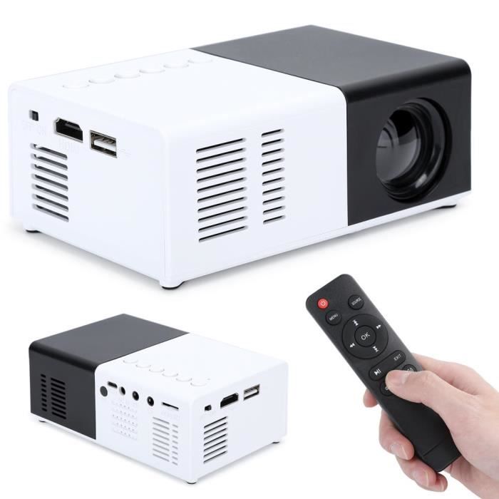 ZJCHAO Projecteur avec support Mini Projecteur Noir et Blanc Machine de ...