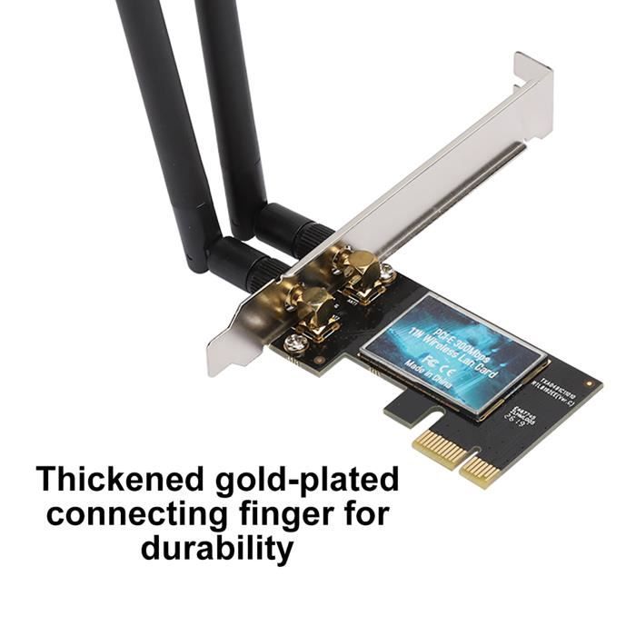 Pcie Carte WiFi 6E AX5400 Binardat - , Bluetooth 5.3, Tri-Bande Pour PC ...