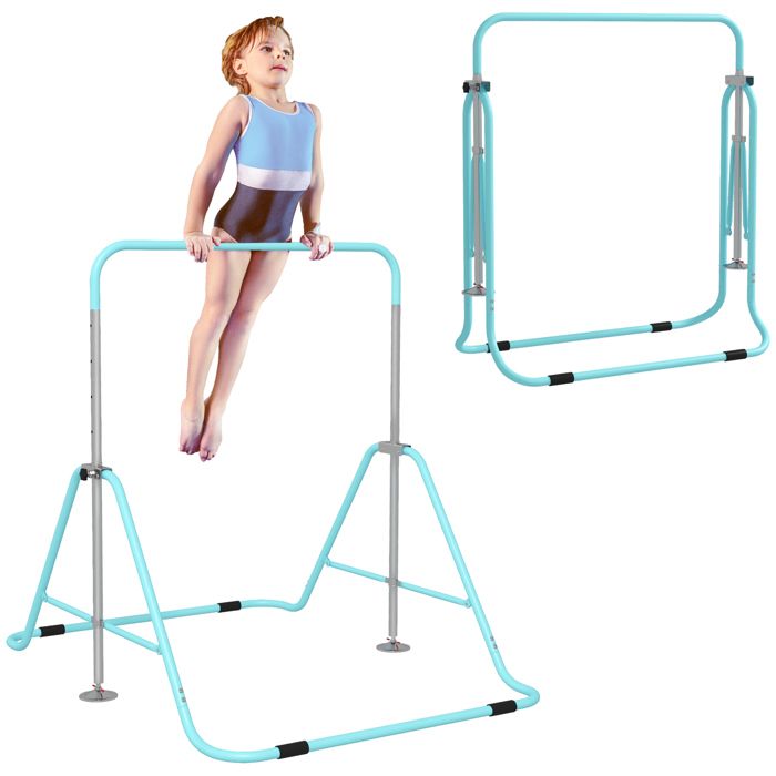 Barre fixe de gymnastique enfant - barre de gymnastique pliable hauteur ...