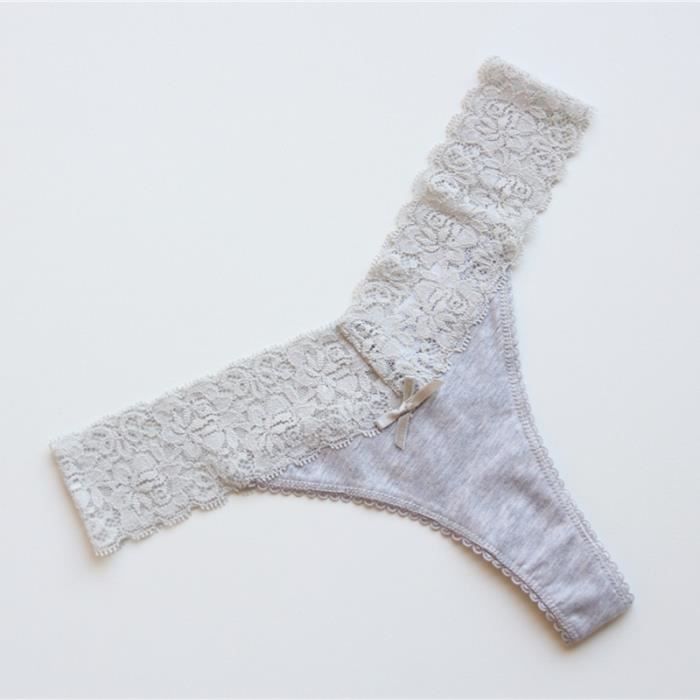 Culotte-slip,Voplidia-Culotte en coton pour femme,string G,dentelle ...
